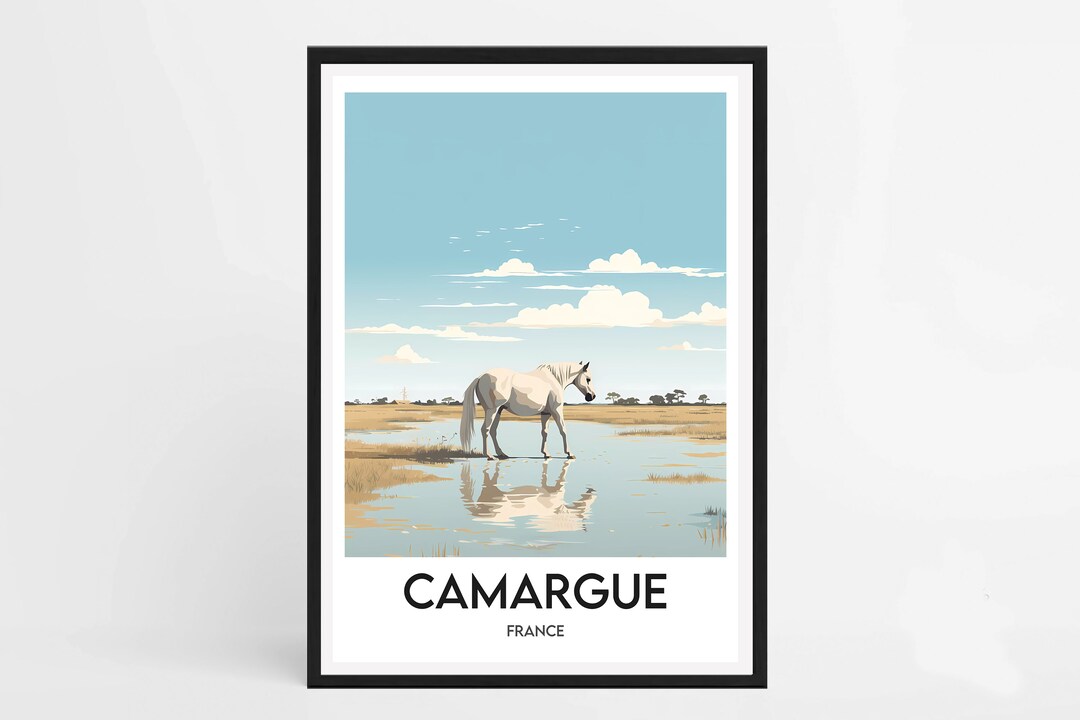 Camargue Poster, Travel Poster, France Poster - Etsy