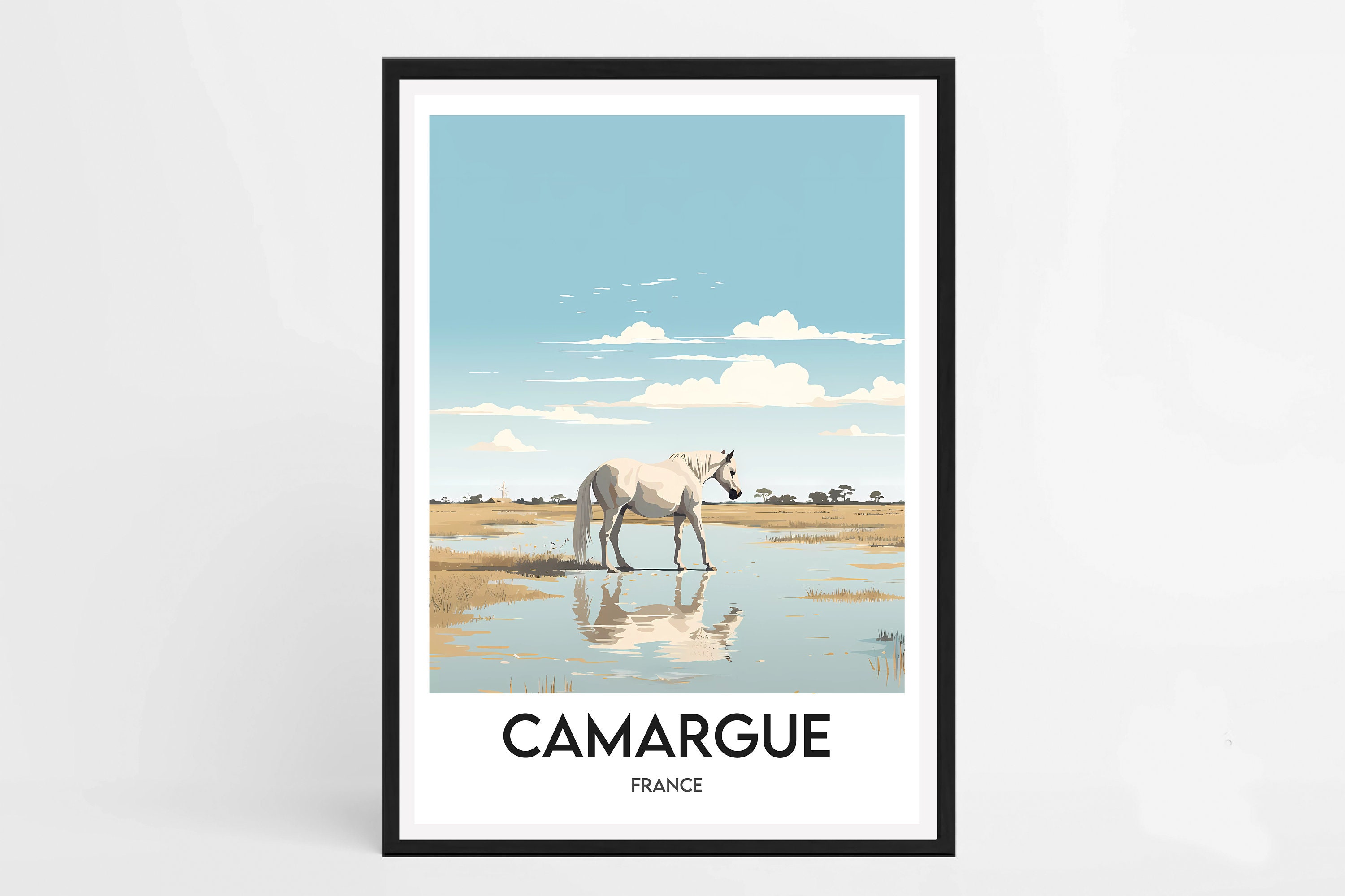 Camargue Poster, Reiseposter, Frankreich Poster - Etsy.de