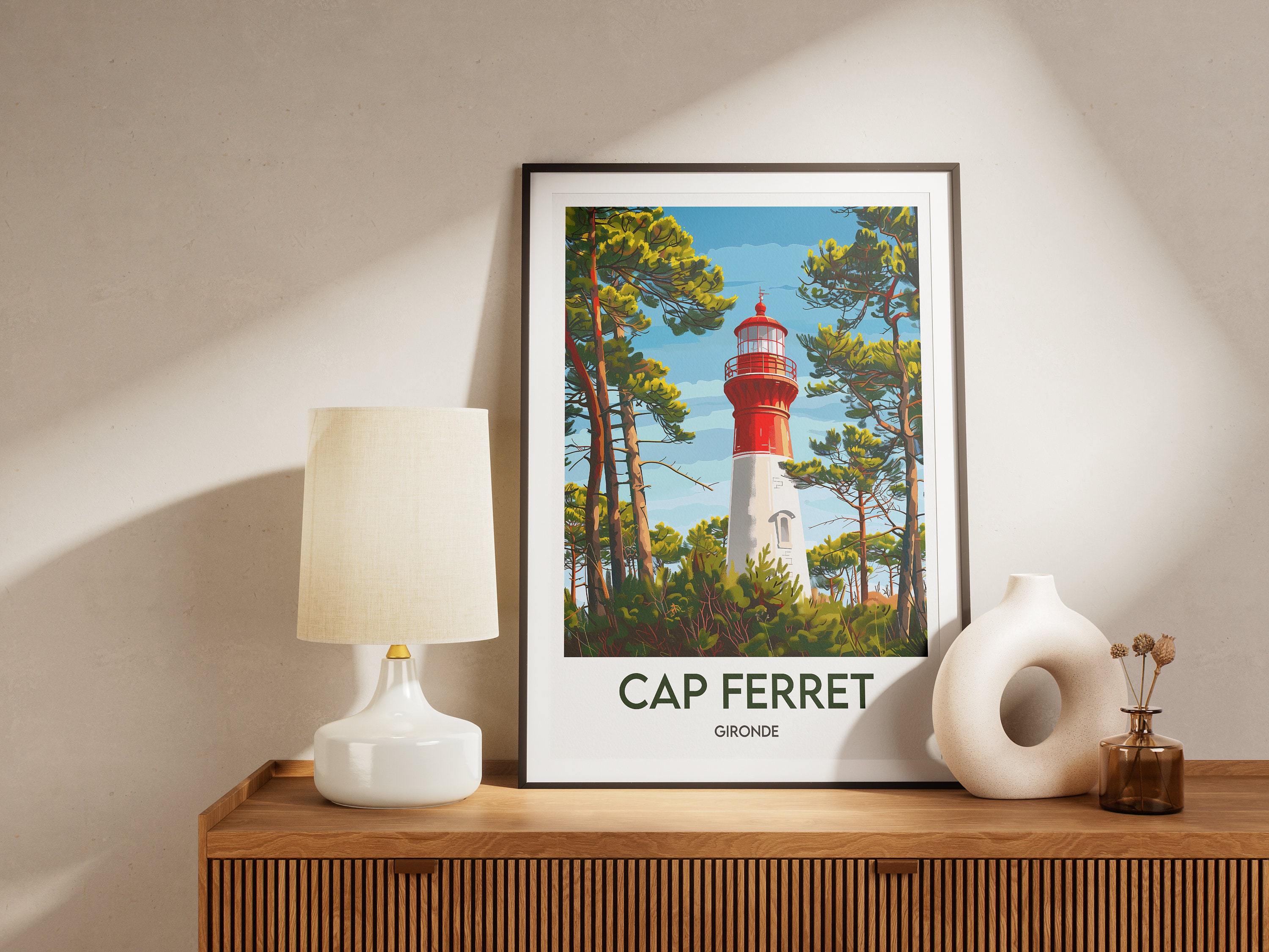 Poster Cap Ferret Gironde Cap Ferret Lighthouse - Etsy