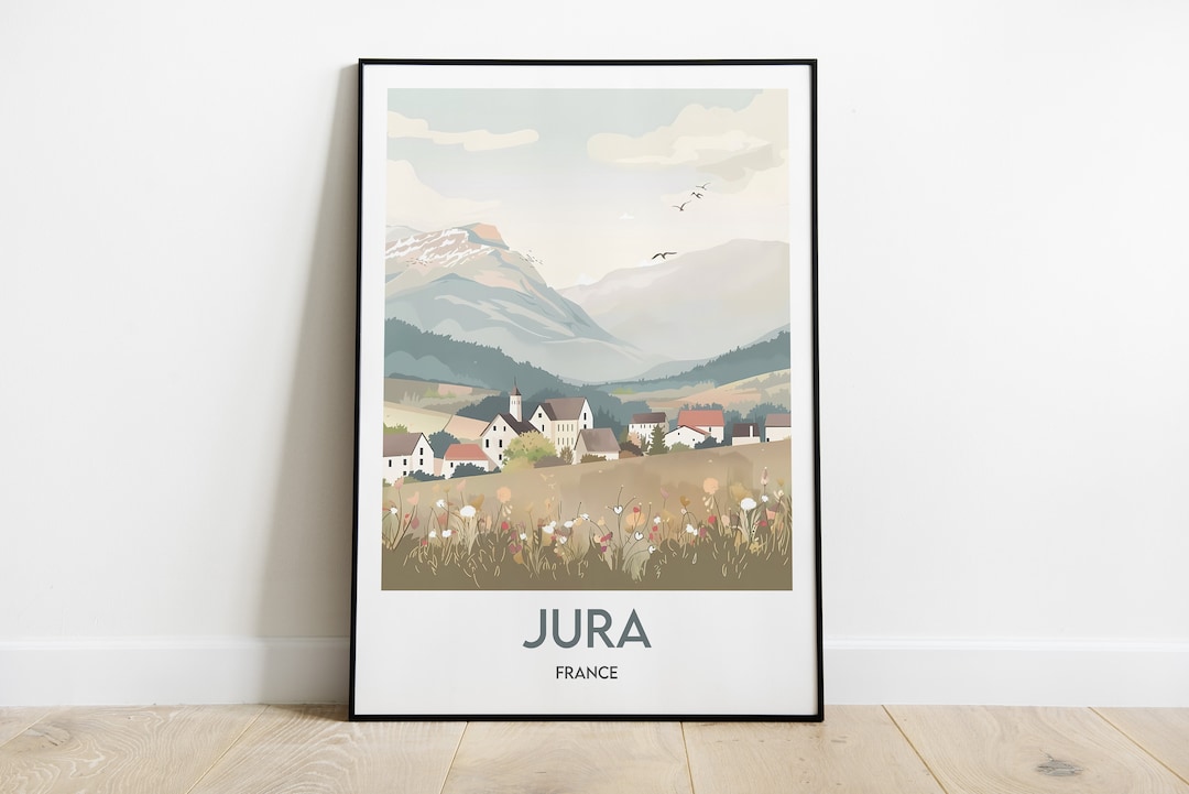 Jura Poster - Region of France - Travel Poster - Illustration ...