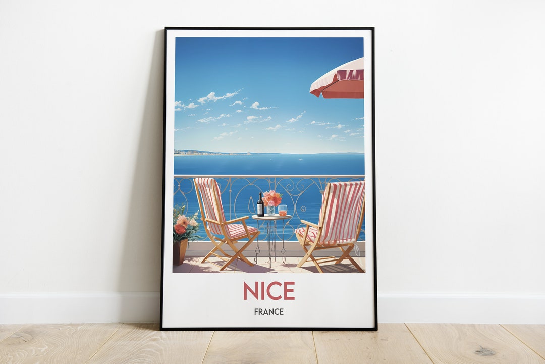 Nice Poster Nice France Poster - Etsy