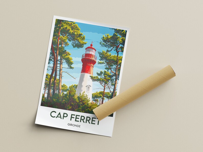 Poster Cap Ferret Gironde Cap Ferret Lighthouse - Etsy