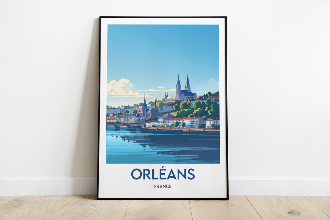 Orleans Poster Poster Orleans Wall Art Travel Poster Print - Etsy