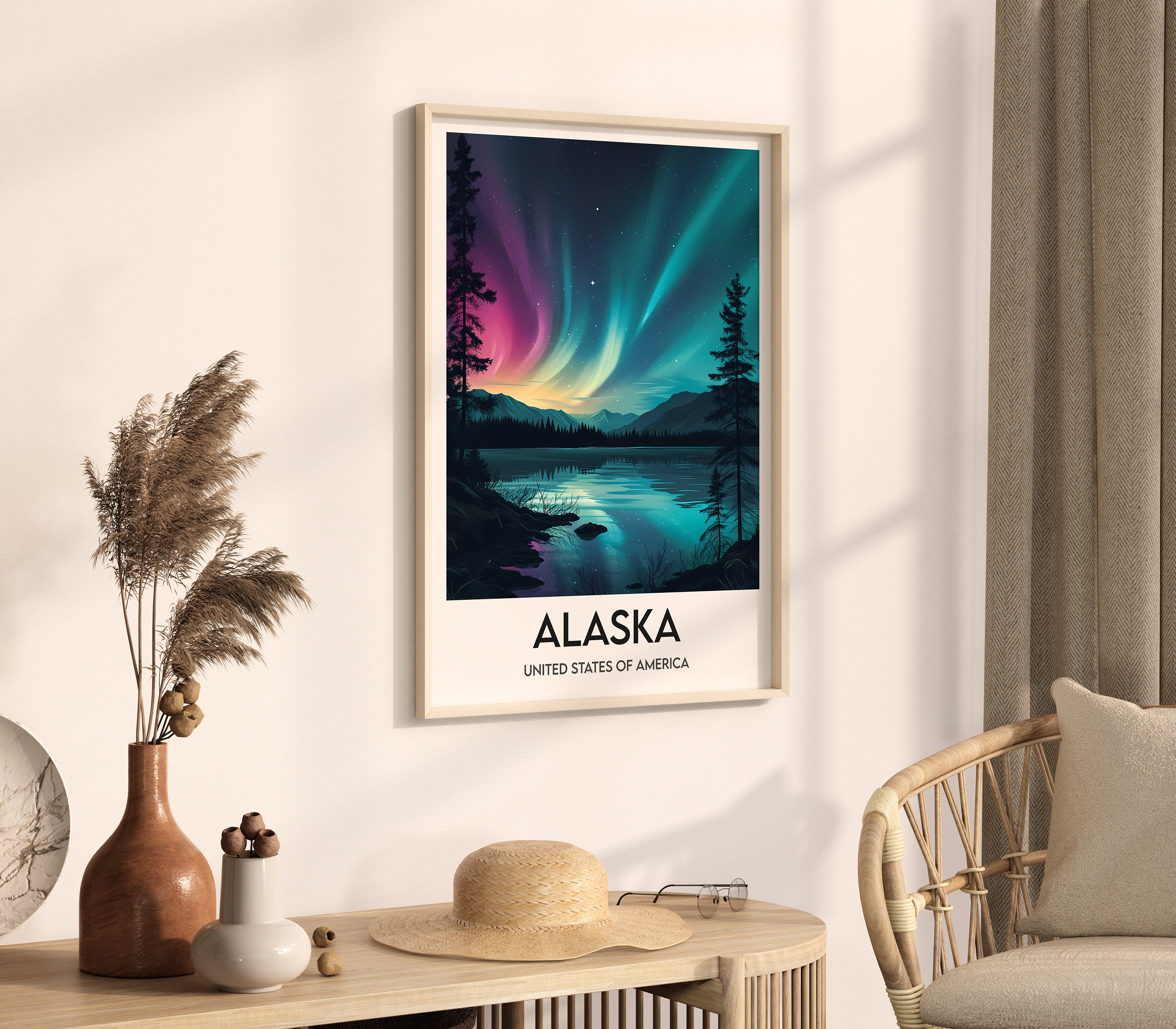 Alaska Poster Alaska Travel Poster Tourism Poster Interior Decoration ...