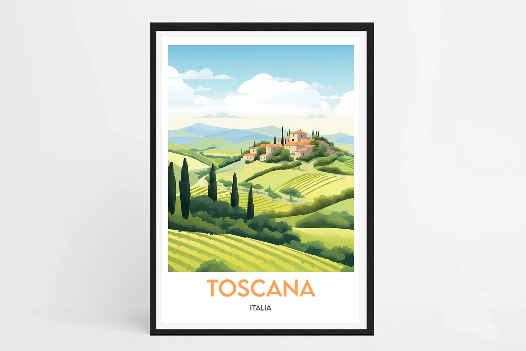 Rustic Tuscany Poster - Warm Italian Decor - Etsy