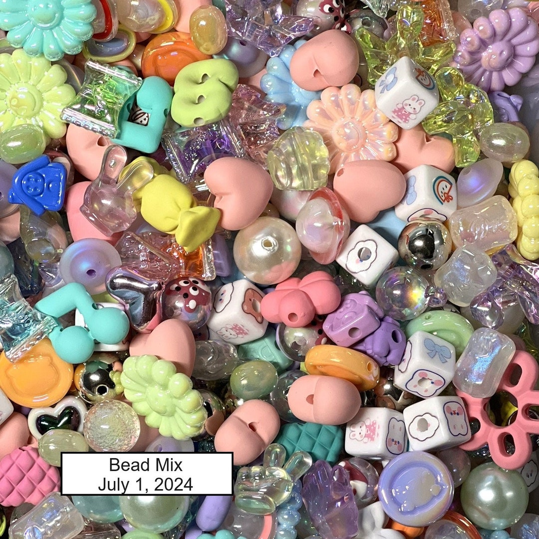 1/4 Pound Bulk Bead Mix for Jewelry and Crafts Acrylic Bead Soup Great ...
