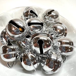Metal Jingle Bells for DIY Crafts, Ornaments and Jewelry 22mm Shiny ...