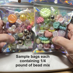 1/4 Pound Bulk Bead Mix for Jewelry and Crafts Acrylic Bead Soup Great ...