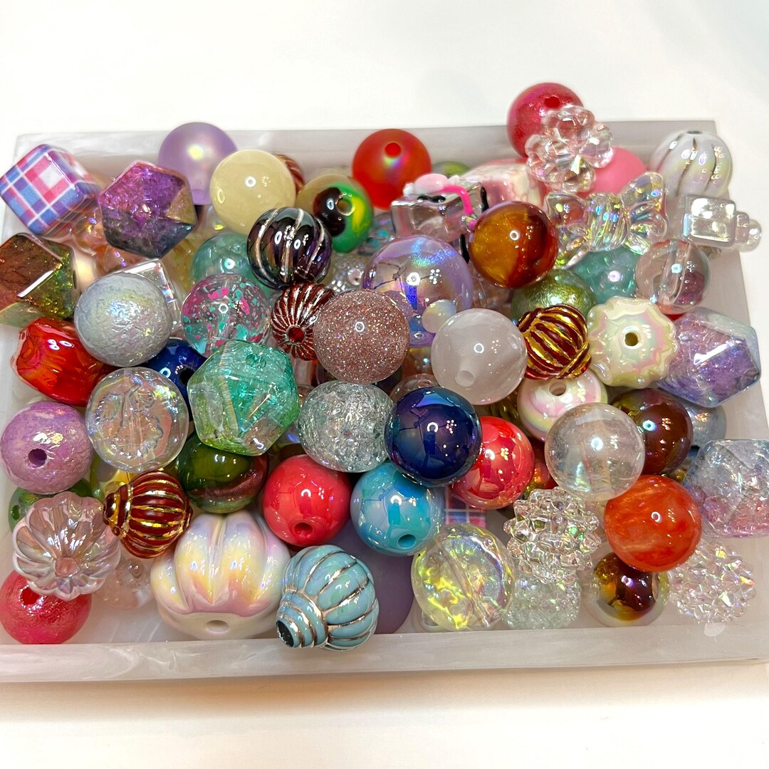 Bulk Bead Mix for Handmade Jewelry Crafts | Acrylic Bead Soup Mix ...