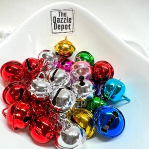 Metal Jingle Bells for DIY Crafts, Ornaments and Jewelry 22mm Shiny ...