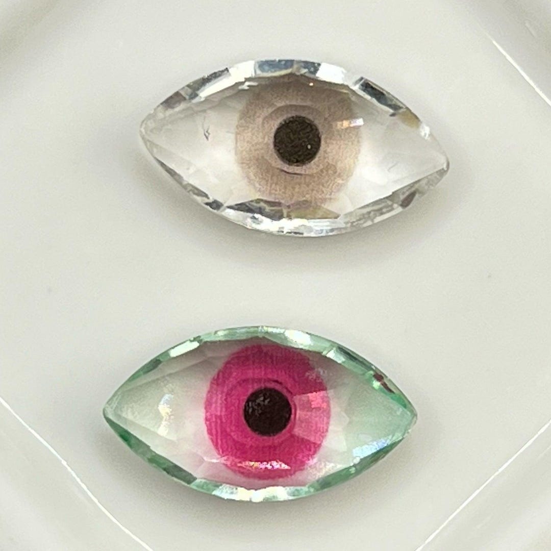 Crystal Eye Shaped Cabochon for Jewelry & Crafts | 18mm X 10mm Perfect ...