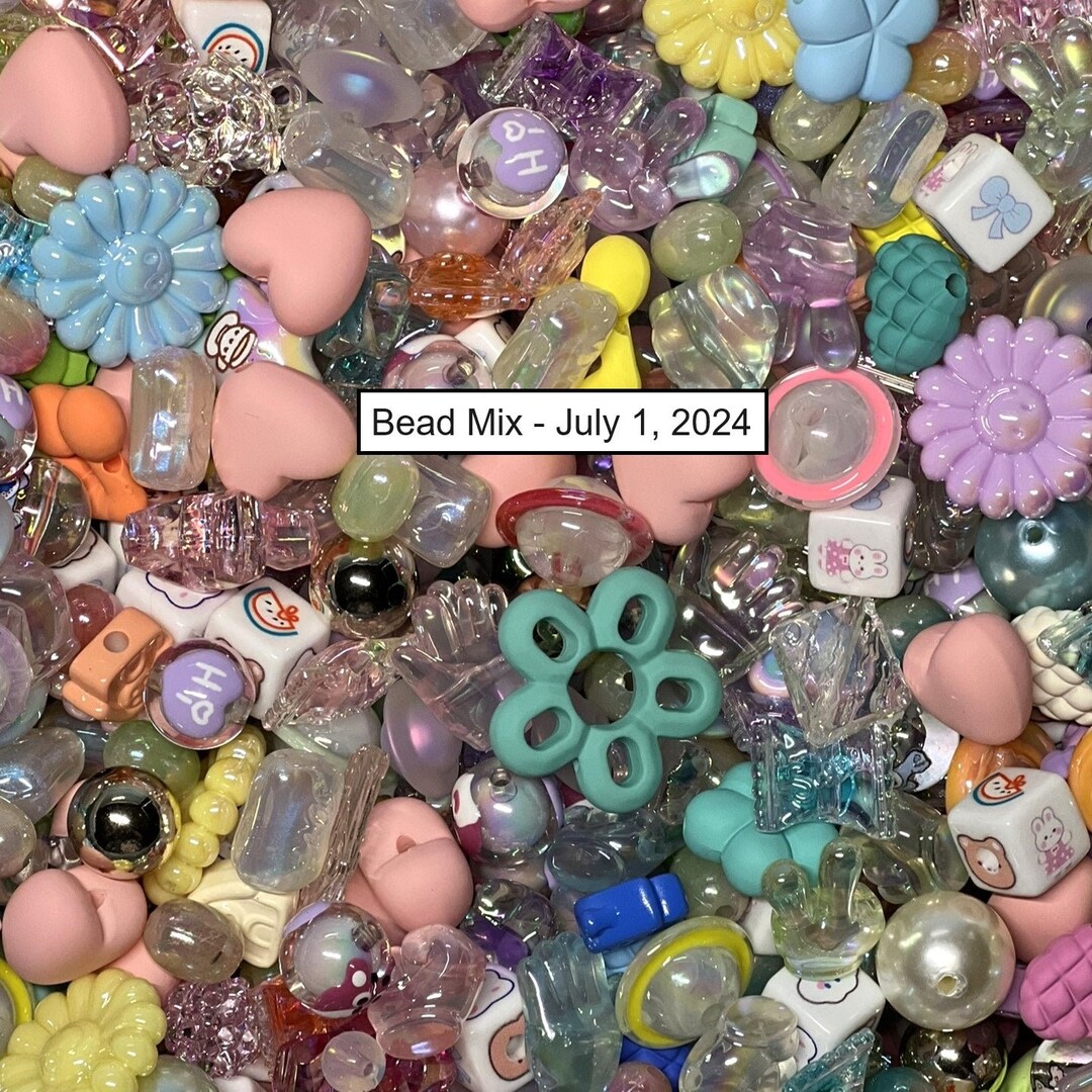 1/4 Pound Bulk Bead Mix for Jewelry and Crafts Acrylic Bead Soup Great ...