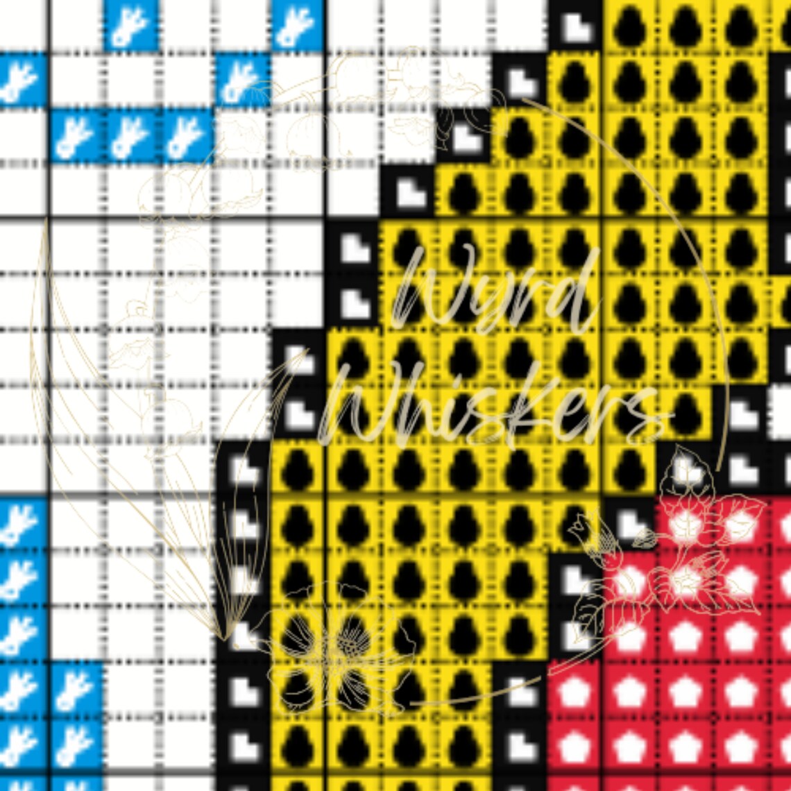 Distelfink and Tulips PA Dutch Hex Sign Cross Stitch *PATTERN* - Etsy