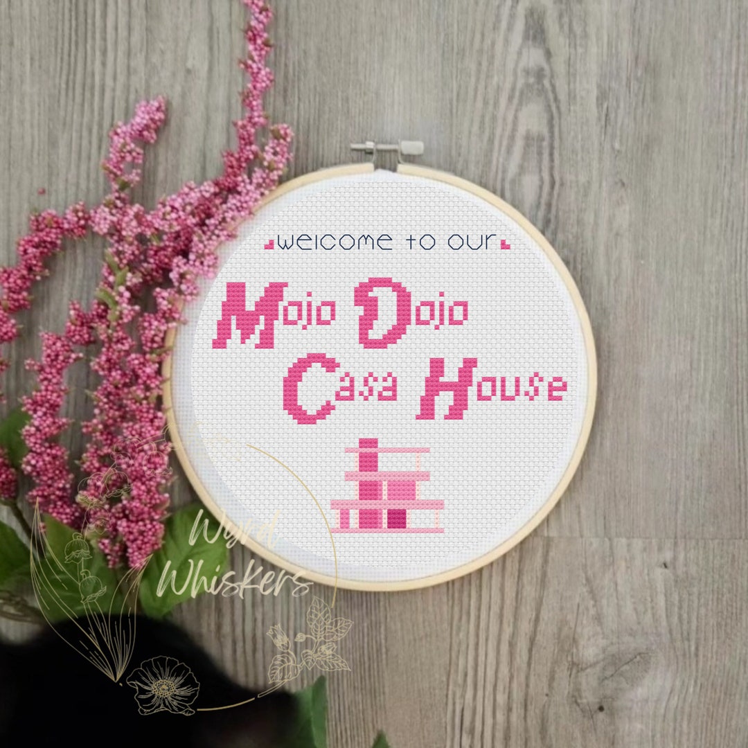 Mojo Dojo Casa House Cross Stitch Pattern - Etsy