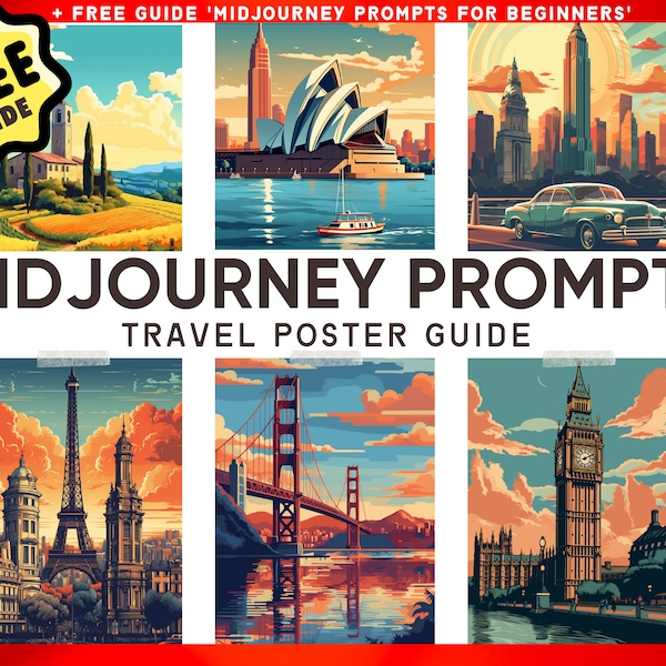 Midjourney Travel Posters - Etsy