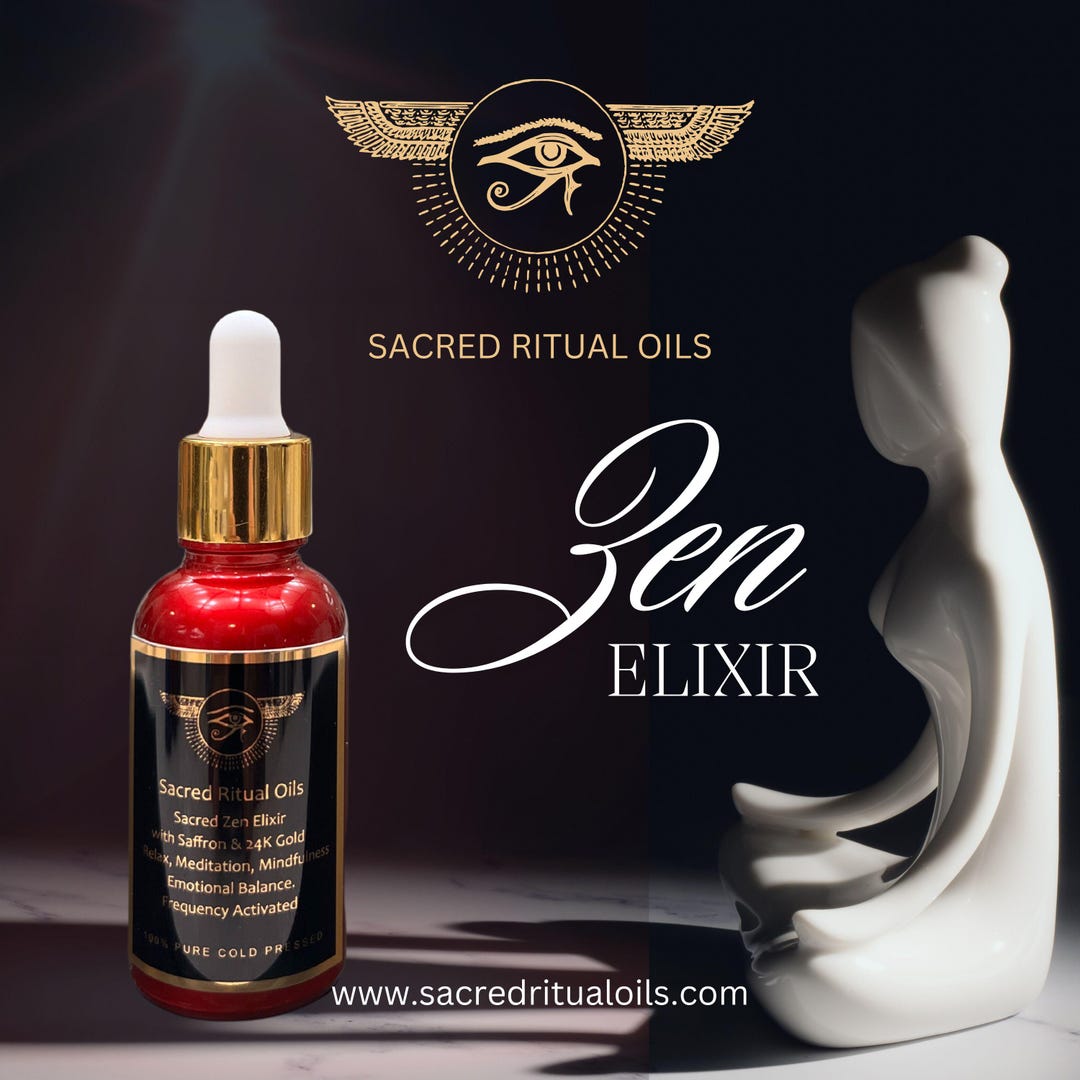 Sacred Zen Elixir: Meditation Oil With 100% Egyptian Blue Lotus ...