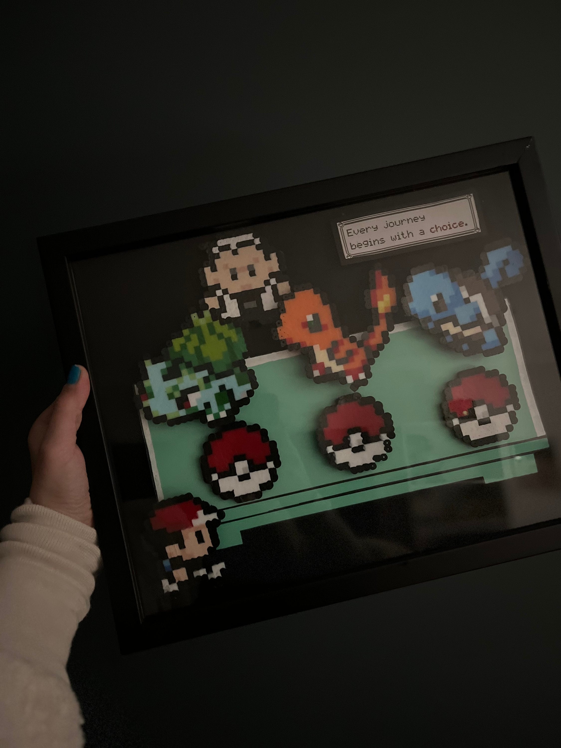 Custom Perler Beads Character Shadow Box - Etsy
