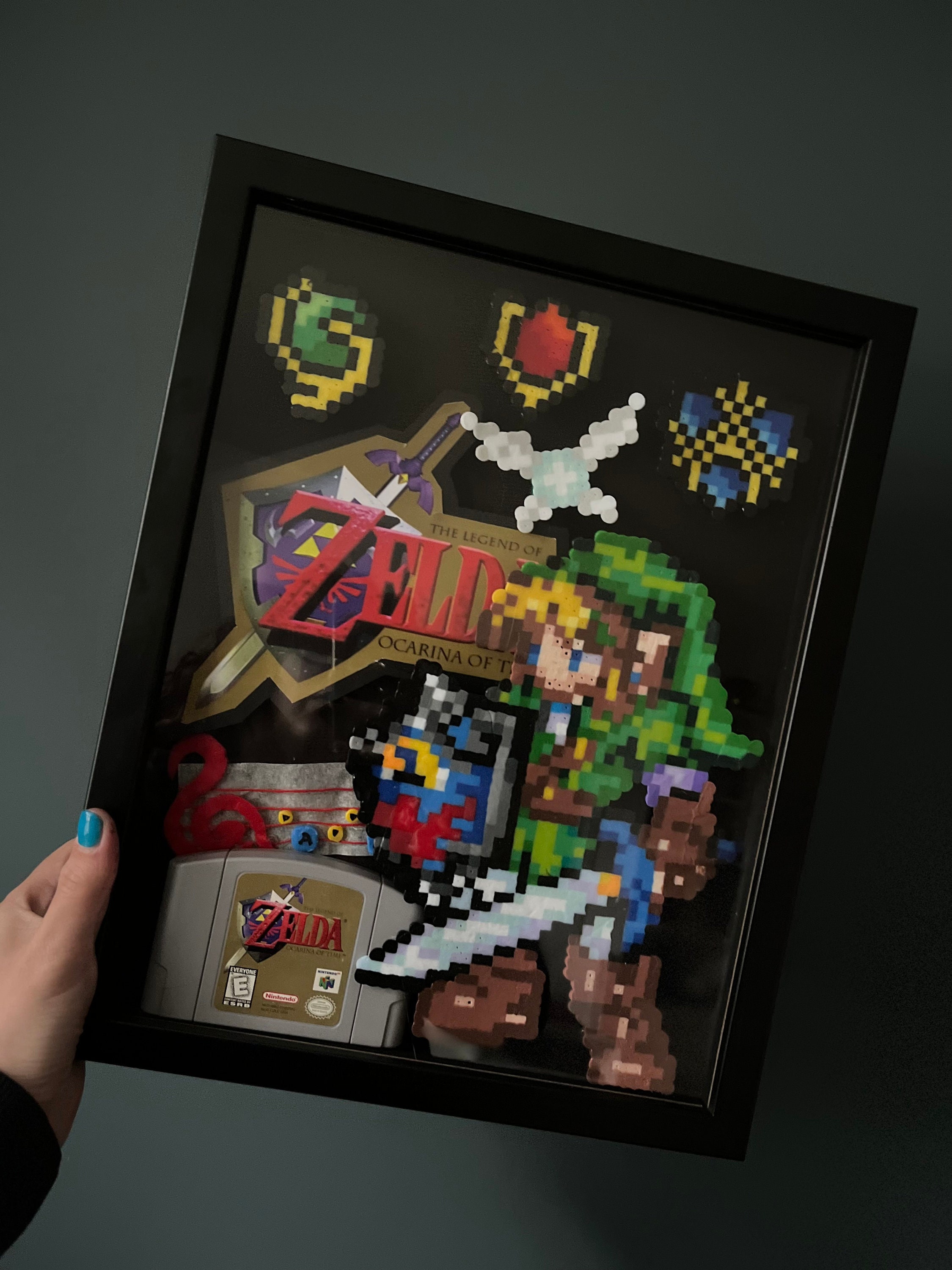 Custom Perler Beads Character Shadow Box - Etsy