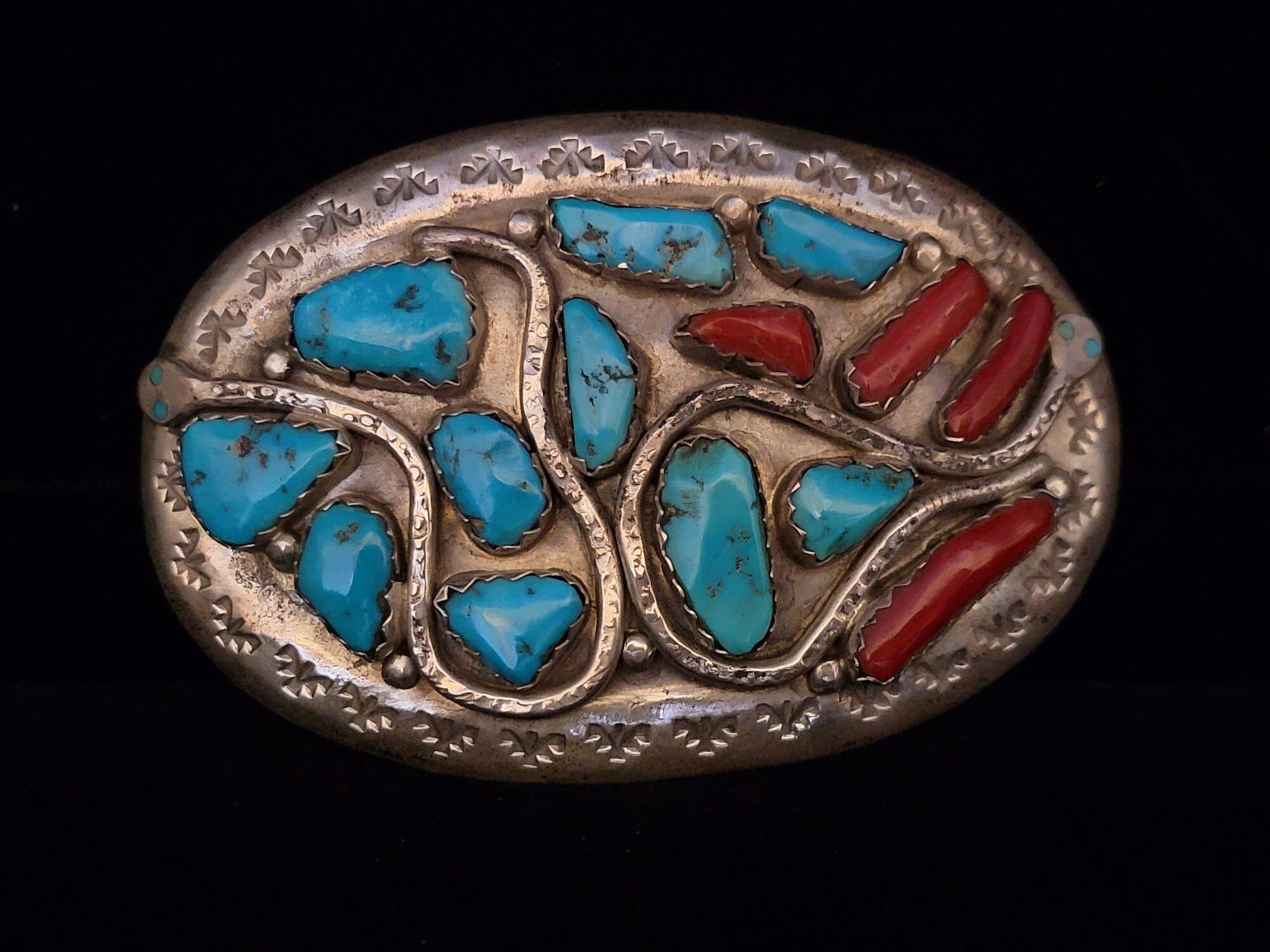 Zuni Sterling Silver Belt Buckle - Etsy