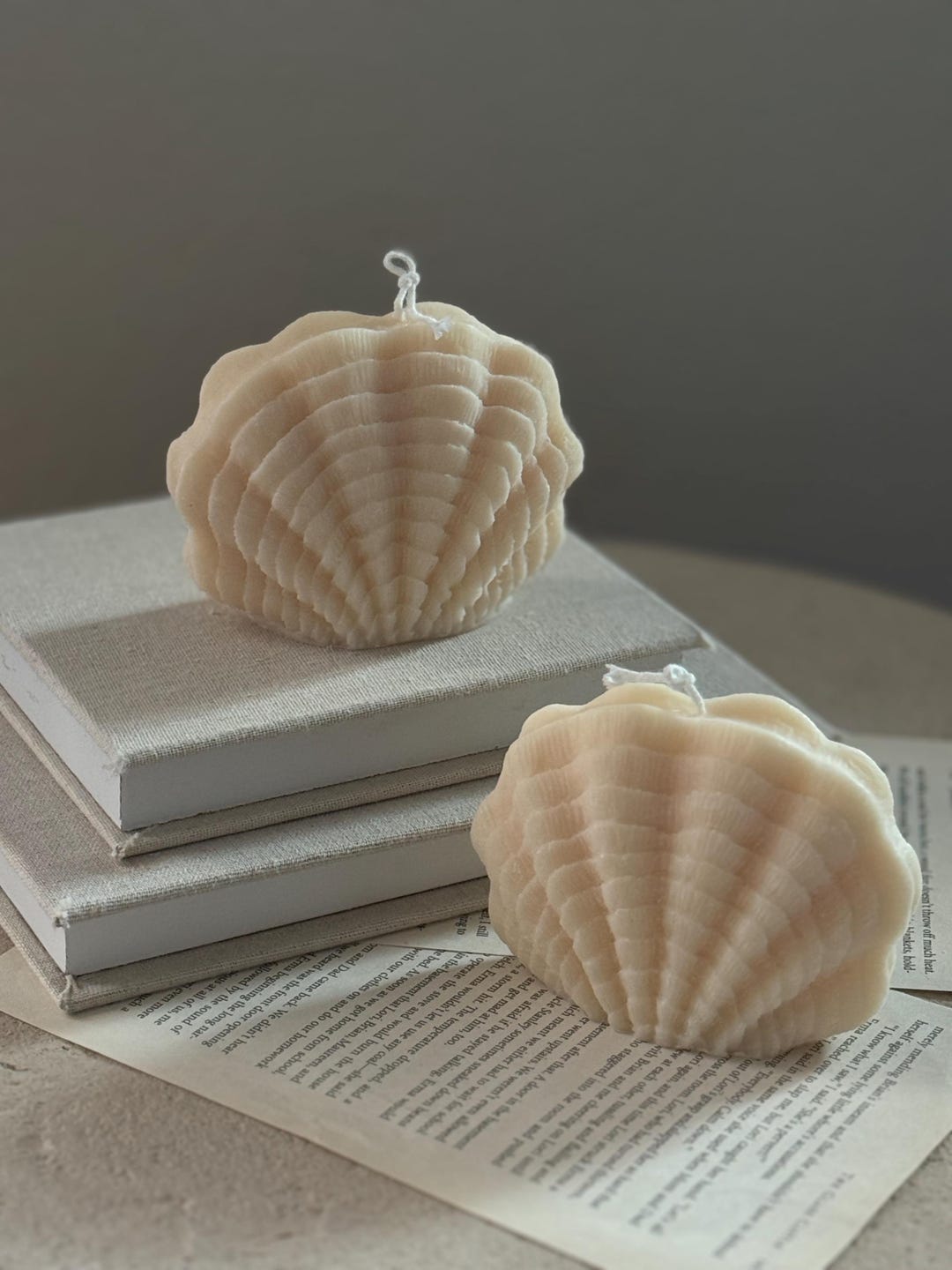 Clam Shell Candle: Organic Soy Wax, Summer Home Decor - Etsy