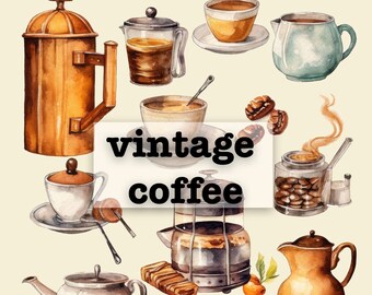 Watercolor Sweets and Coffee Clipart Set - Sweet Dessert Png Images for ...