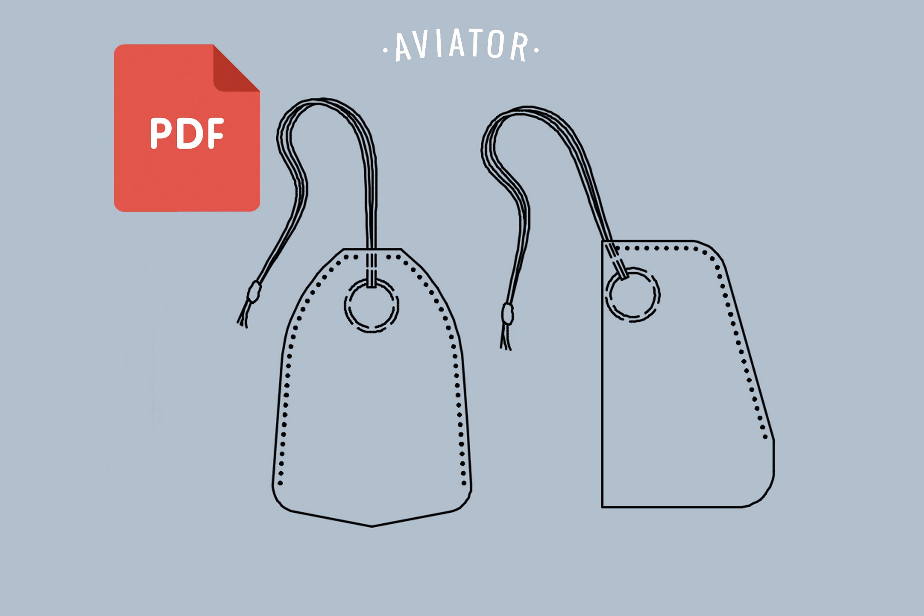 PDF Key Holder Bell 1-2 Template Leather Key Case Key Pouch Key Bag ...