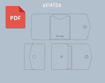PDF Mini Wallet 2 Template Simple Wallet Card Wallet PDF Pattern 5 - Etsy