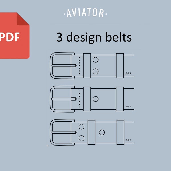 Belt Ends Template - Etsy