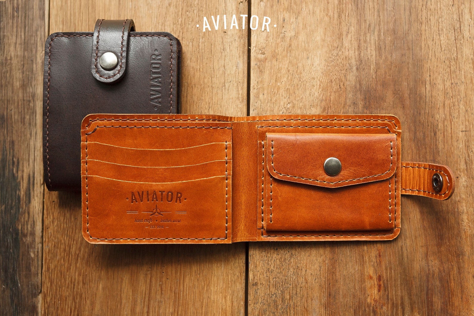 PDF Bifold Wallet With Coins 1 Template Simple Wallet - Etsy