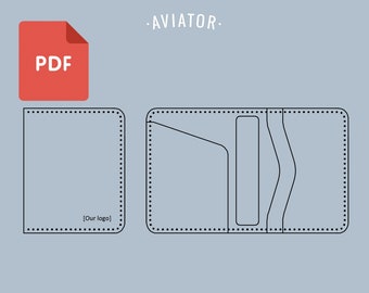 PDF Business Wallet 3 Template Long Wallet Leather - Etsy