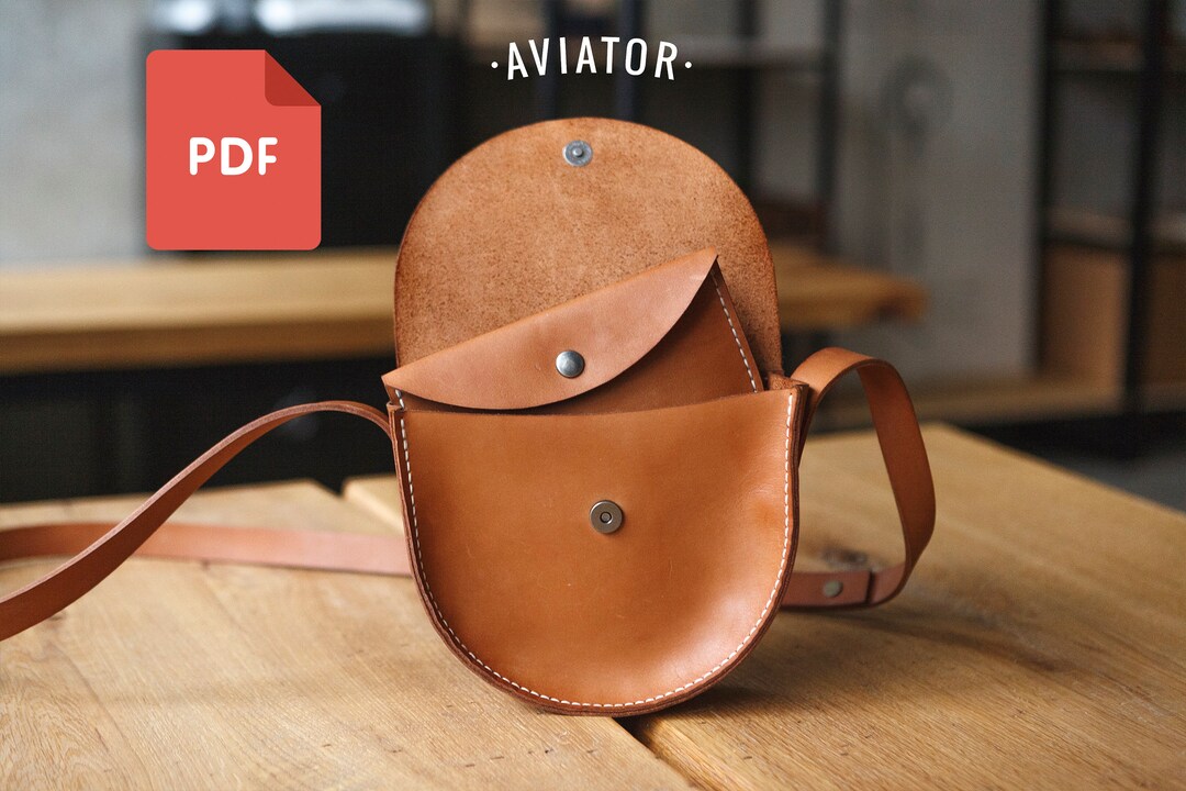 PDF Round Bag Small With Fun Round Pocket - Template - Сrossbody ...