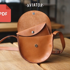 PDF Round Bag Small With Fun Round Pocket - Template - Сrossbody ...