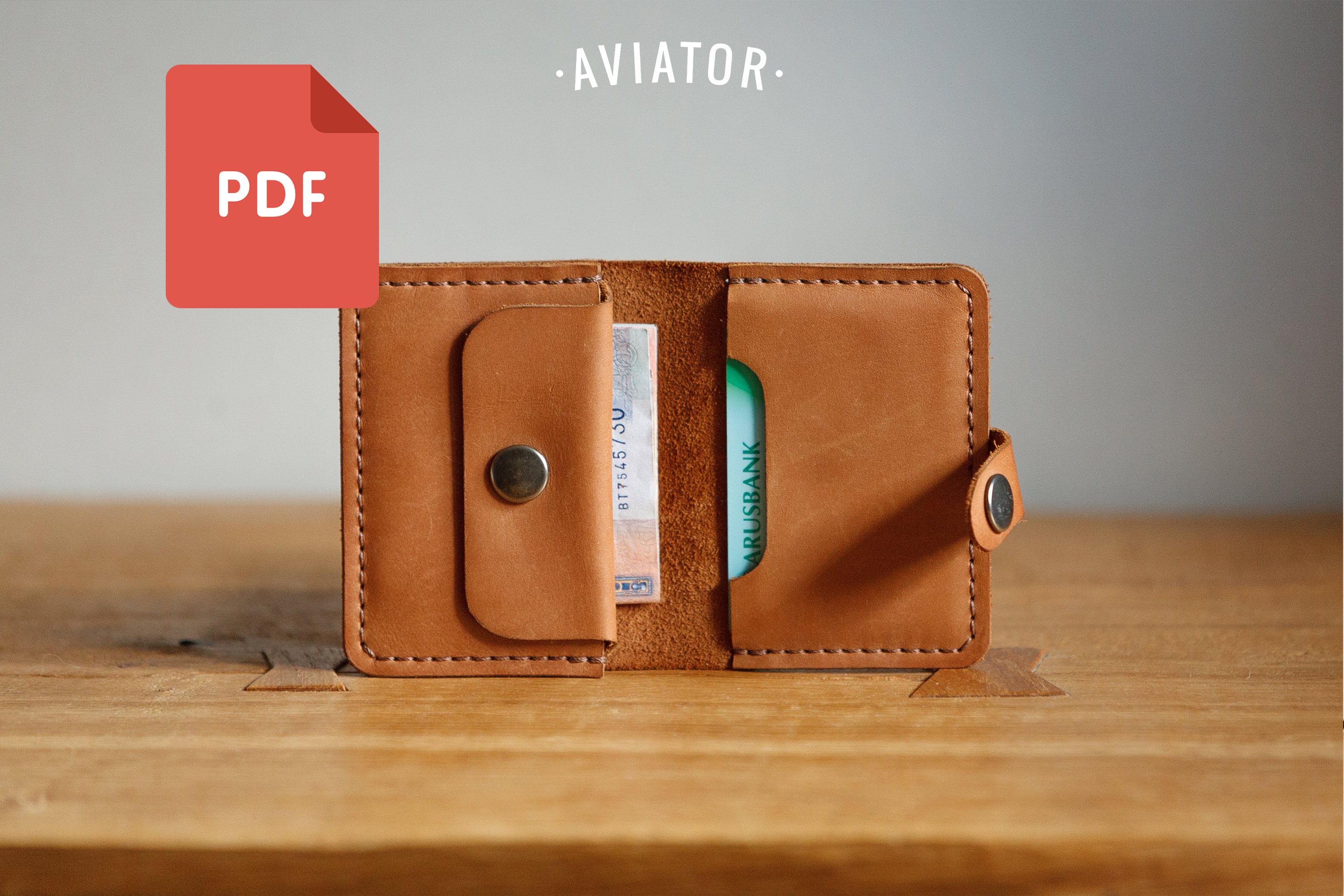 PDF Mini Wallet - Template - Simple Wallet - Card Wallet PDF - Pattern ...