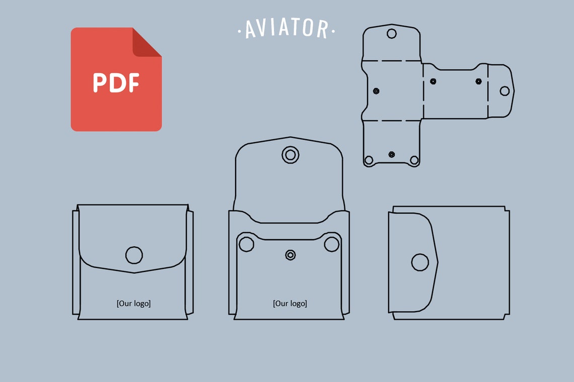 PDF Origami Wallet Template Simple Wallet Card Wallet PDF Pattern 21 - Etsy
