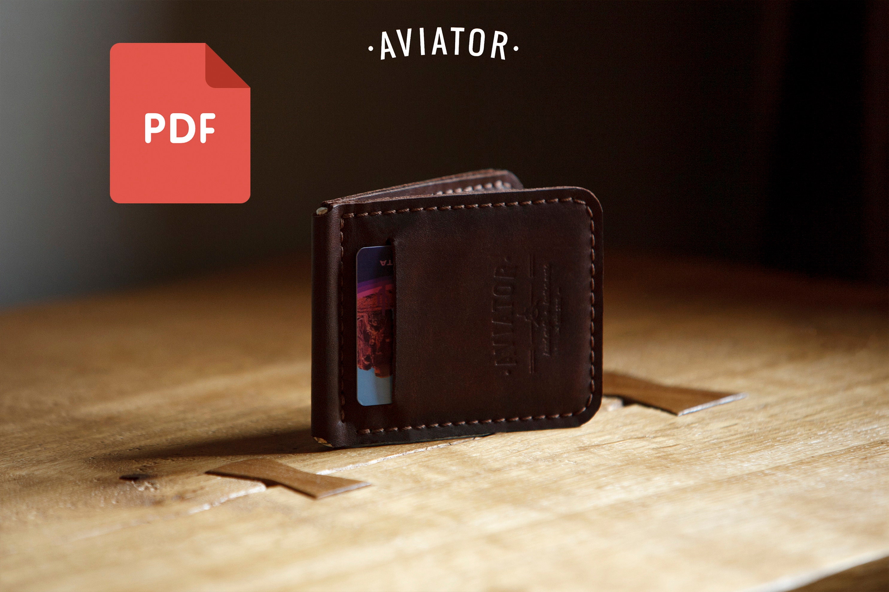 PDF Money Clip Wallet With Coins 3 - Template - Simple Wallet - Card ...