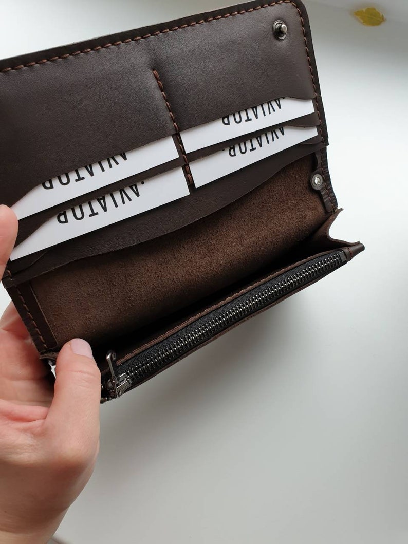 PDF Business Wallet #3- Template - Long Wallet - Leather Clutch Wallet ...