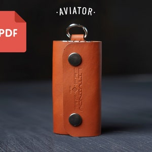 PDF Key Holder #2 - Template - Leather Key Case - Key Pouch - Key Bag ...