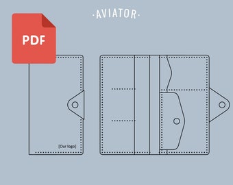 PDF Mini Wallet Template Simple Wallet Card Wallet PDF - Etsy