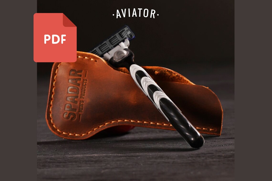 PDF Razor Case Holder Cover - Template - Gift for Man - Travel Bag ...