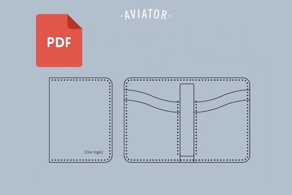 Foldable Wallet Card Template Square Card Wallets Design & Print
