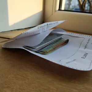 PDF Mini Wallet With Zipper - Template - Simple Wallet - Card Wallet ...