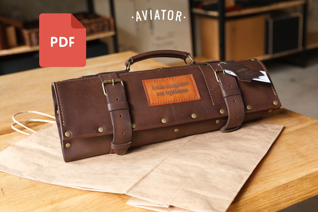 PDF Roll Сase for Knives - Template - Gift for Man - Travel Bag - Knife ...