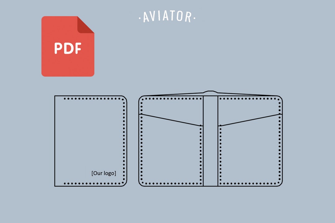 PDF Bifold Card Wallet 3 - Template - Simple Wallet - Card Wallet PDF ...