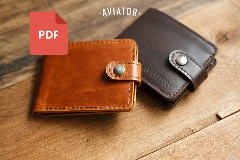 PDF Bifold Wallet With Coins 1 Template Simple Wallet - Etsy