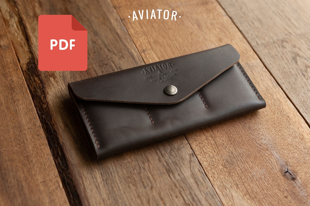 PDF Business Wallet #2 - Template - Leather Clutch Wallet - Long Wallet ...