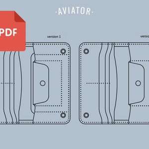 PDF Business Wallet 4 - Template - Long Wallet - Leather Clutch Wallet ...