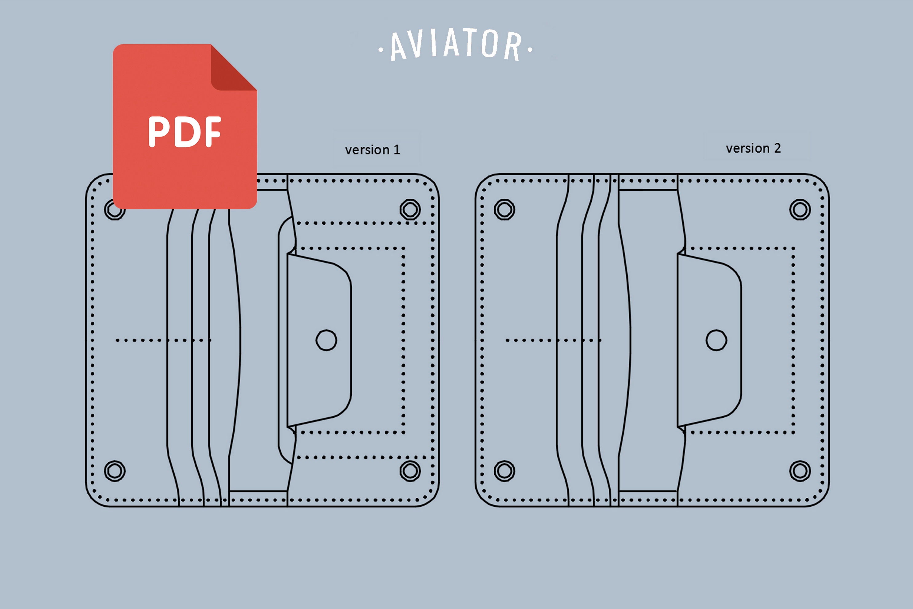 PDF Business Wallet 4 Template Long Wallet Leather Clutch Wallet ...