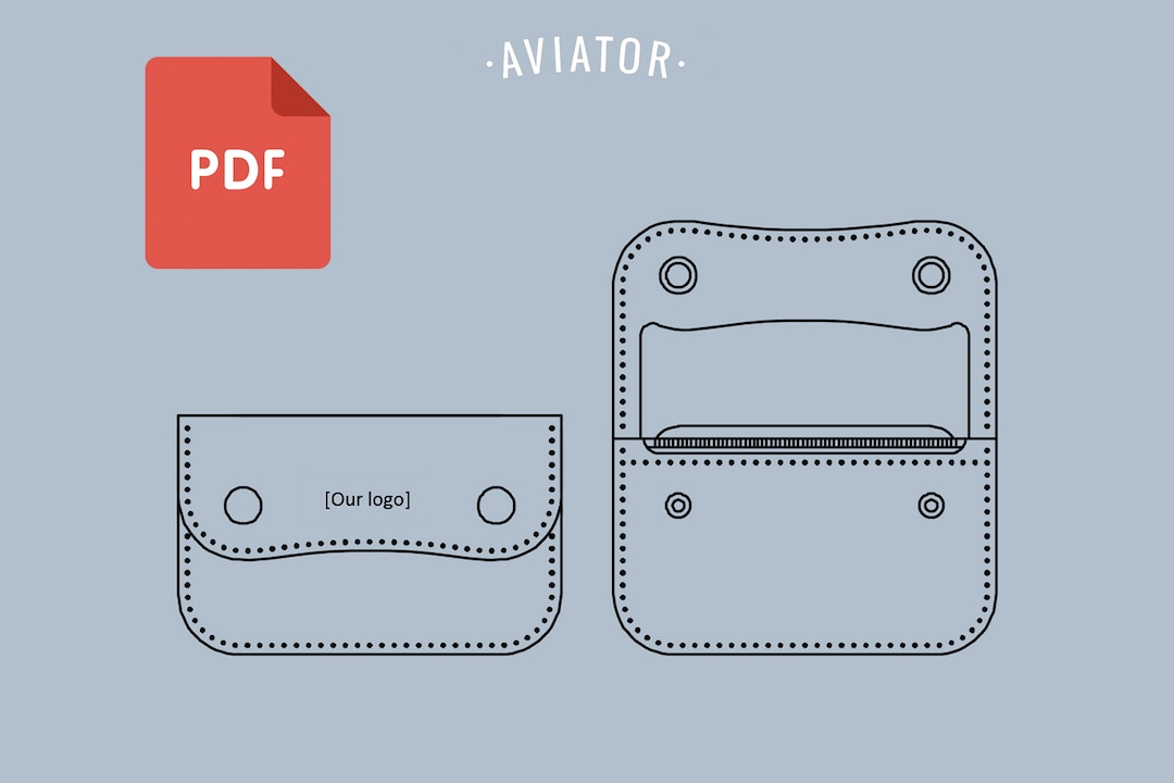 PDF Mini Wallet With Zipper - Template - Simple Wallet - Card Wallet ...