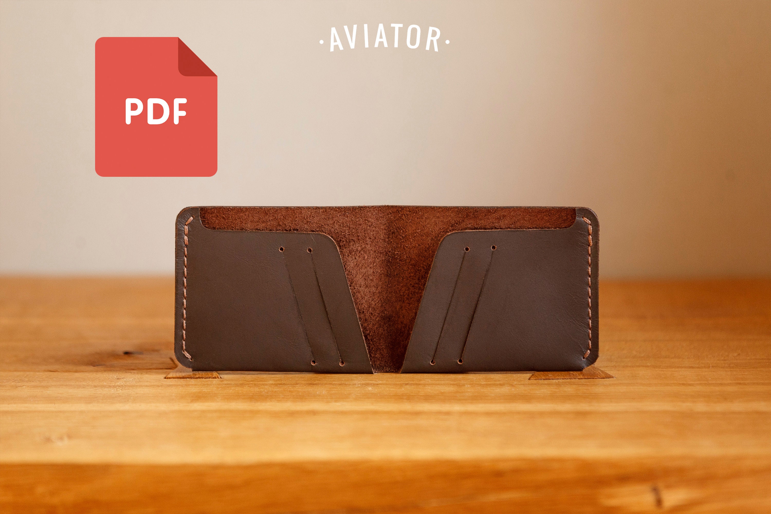 PDF Bifold Card Wallet - Template - Simple Wallet - Card Wallet PDF ...