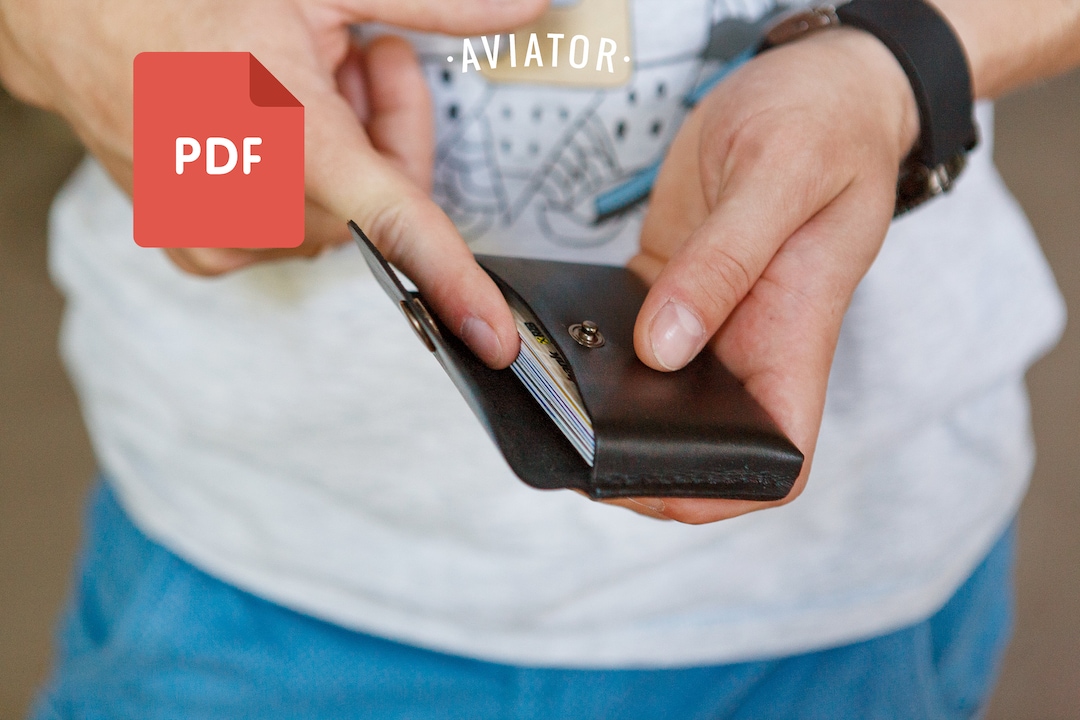 PDF Cardholder 12 Cards!!! - Template - Simple Wallet - Card Wallet PDF ...